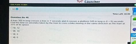 Launcher COC FLEX 132202 QA A Time Left 2200 StudyX