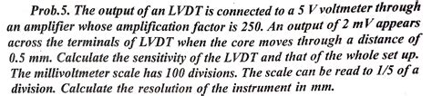 solved prob 5 the output of an lvdt is connected to a 5 v