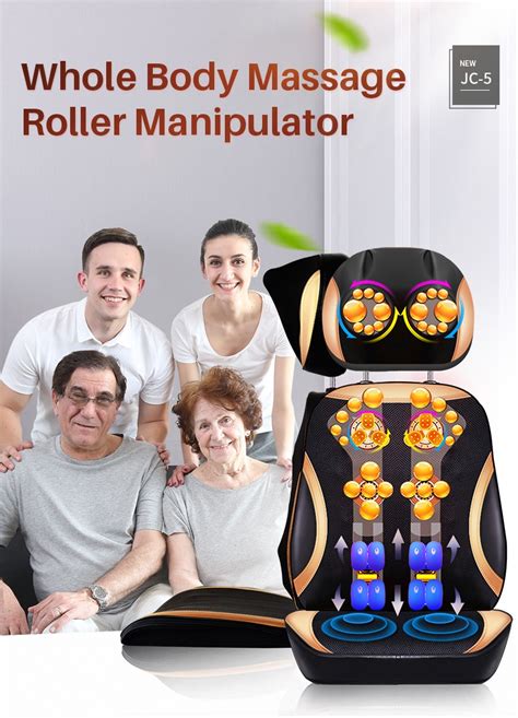 Jinkairui Electric Body Massager Cushion Back Massager Chair Massage