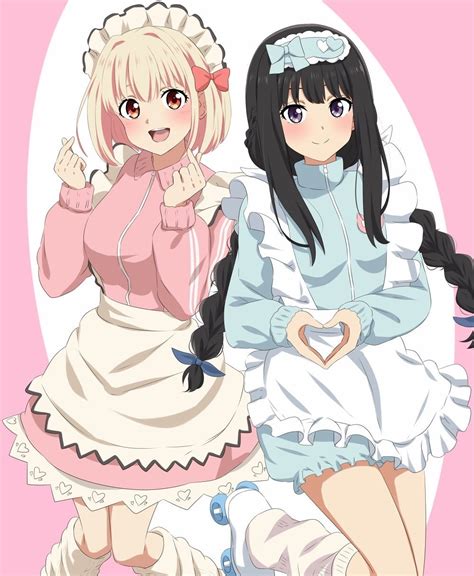 Takina And Chisato Lycoris Recoil Ranimemaids