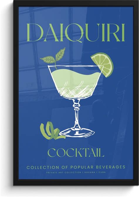 Frameyourwall® Fotolijst Met Poster 40x60 Cm Cocktail Daiquiri