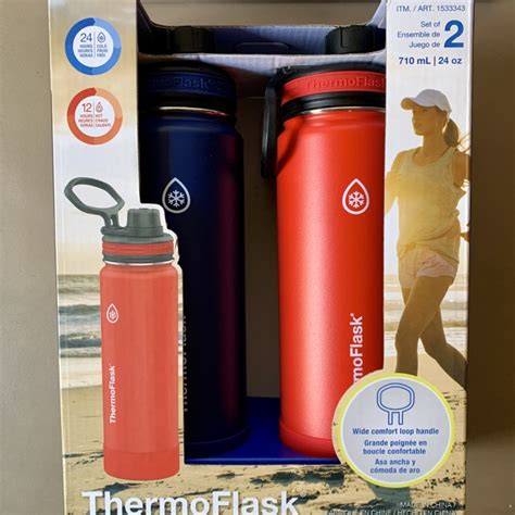 Jual Thermoflask Stainless Steel Thermo Insulated Water Bottle 710ml 2