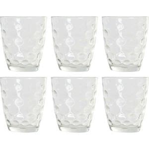 6x Stuks Waterglazen Drinkglazen Transparant 256 Ml Glazen