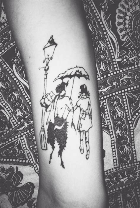 mr tumnus tattoo Szukaj w Google Nárnia tattoo Sleeve tattoos Literary tattoos