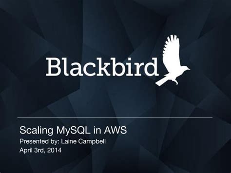Percona Live 2014 Scaling Mysql In Aws Ppt