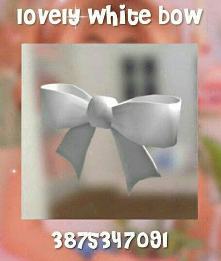 White Bow [not Mine] Bloxburg Decal Codes Roblox Codes Cute Wedding Outfits