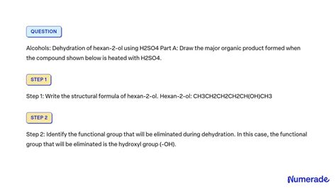 Solved Alcohols Dehydration Of Hexan 2 Ol Using H2so4 Part A Draw