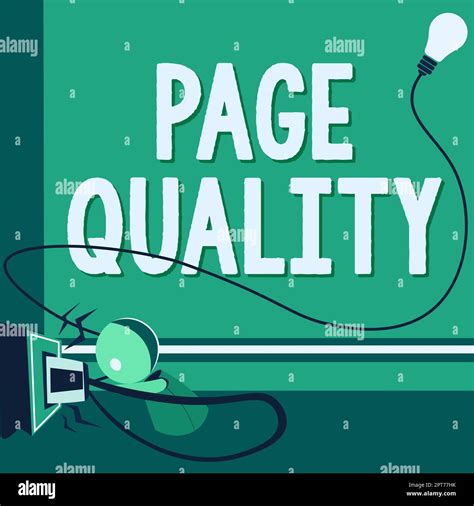 Conceptual Caption Page Quality Word Written On Effectiveness Of A Website In Terms Of