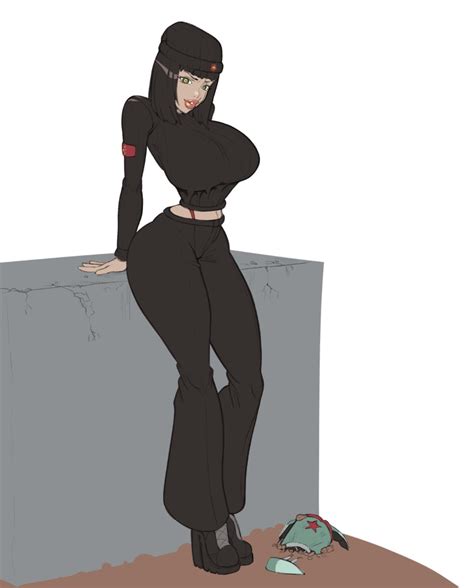 Rule 34 1girls Big Lips Black Hair Boots Female Green Eyes High Heel