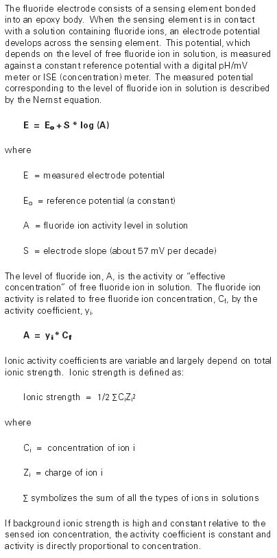How Does The Fluoride Ion Selective Electrode It Detect The Fluoride Ion Include The Species Of