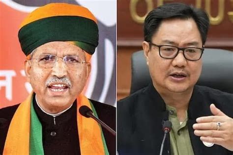 Arjun Ram Meghwal Takes Charge As Law Minister Kiren Rijiju To Earth