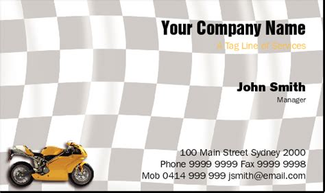 Business Cards For Mechanics