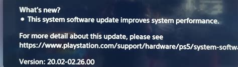 New Playstation 5 System Update 20 02 02 26 00 Released