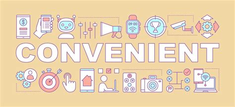 Convenient Word Concepts Banner Advantages Of Online Technologies