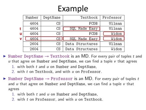 PPT Multivalued Dependencies Fourth Normal Form 4NF PowerPoint