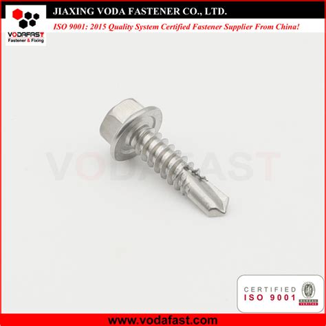 Vodafast Stainless Steel Hexagon Flange Drilling Screw Self Drilling