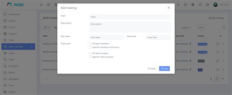 Jaas Jitsi As A Service Or X Integration For Rise Crm By