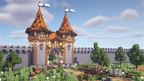 Minecraft Medieval Castle Gate