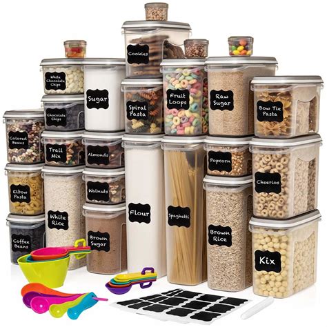 52 Piece 26 Airtight Container Set General Storage Grain And Dme