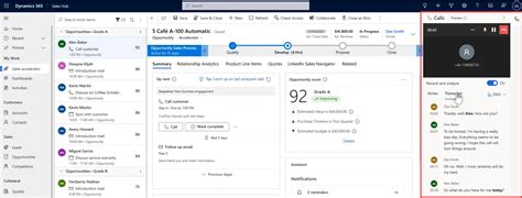 Sales Call Insights With Dynamics 365 Conversation Intelligence