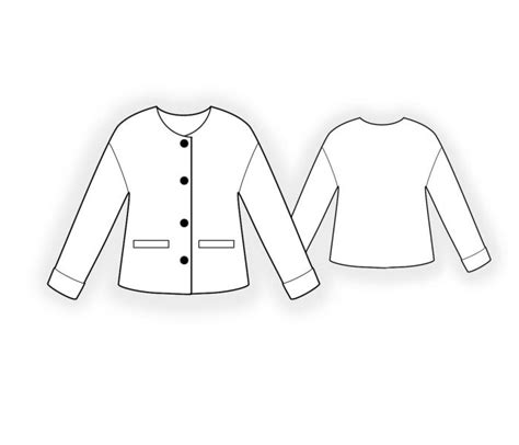 Short Coat Sewing Pattern 4583 Made To Measure Sewing Pattern From