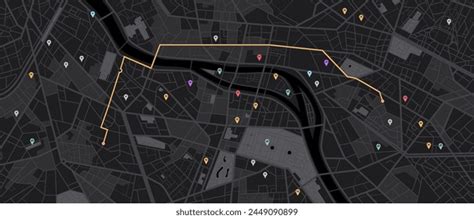 City Map Navigation Gps Navigator Point Stock Vector Royalty Free 2449090901 Shutterstock