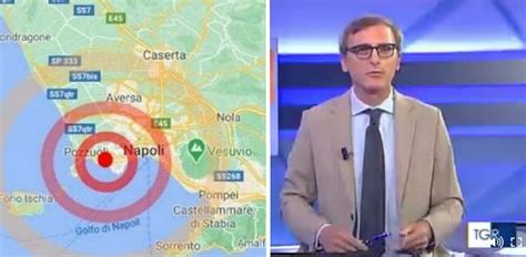 Terremoto A Napoli Scossa Di 38 In Diretta Al Tg Regionale