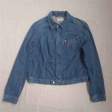 Levis Engineered Womens Denim Jacket Size Large Blue … Gem