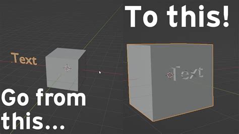 How To Fix Text Mesh Not Working With Boolean Modifier Youtube