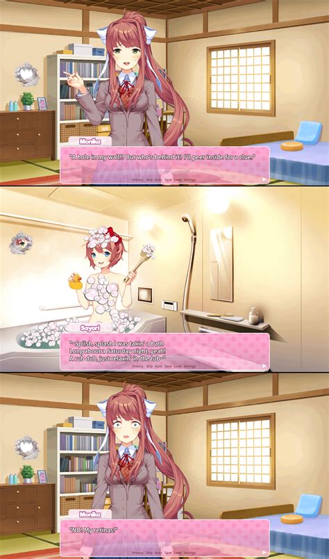 [nsfw][custom Dialogue] Hole In Wall R Ddlc