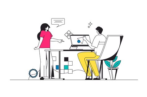 Best Feedback Outline Web Concept In Modern Flat Line Design Clients
