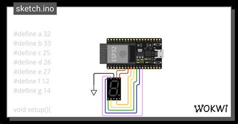 Display Seg Wokwi Esp Stm Arduino Simulator