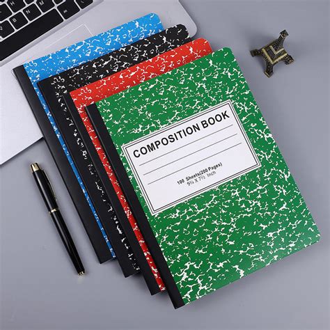 Custom Size School Exercise Book Composition Black And White Exercise