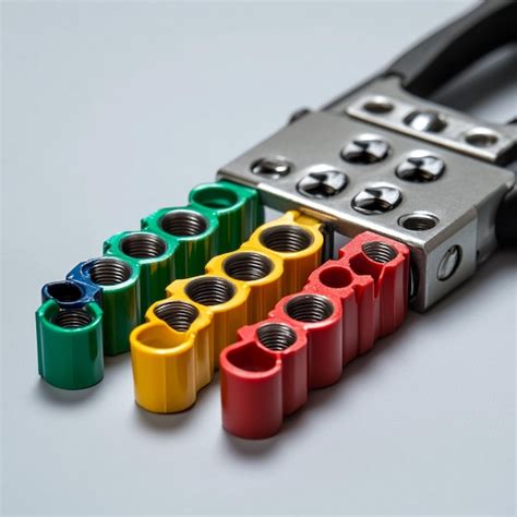 A Visual Of A Crimping Tool With Colorcoded Dies For Different Crimp