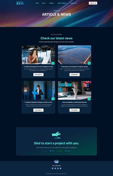 Zed Programmer Resume And Portfolio Elementor Template Kit By Rometheme