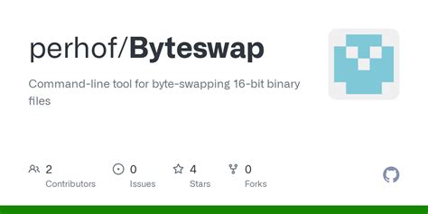 Github Perhofbyteswap Command Line Tool For Byte Swapping 16 Bit