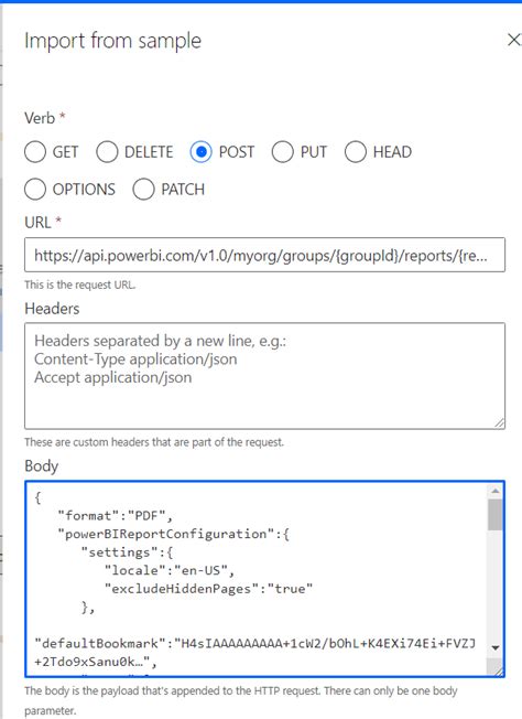 Chris Webbs Bi Blog Calling The Power Bi Export Api From Power