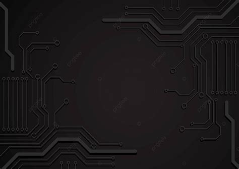 Circuit Board Technology Background Internal Component White Vector Internal Component White