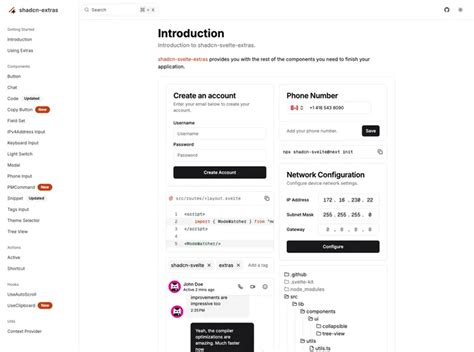Shadcn Svelte Extras By Ieedan A Undefined Template Built At Lightspeed