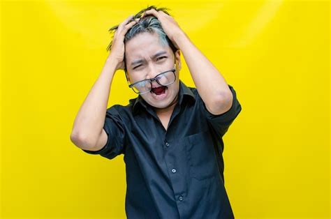 Premium Photo An Irritated Man In A Rage Situation Stressed Over The
