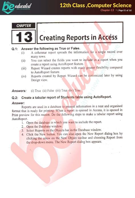 Chapter Computer Science Ics Part Notes Inter Part Notes