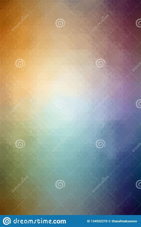Illustration Of Abstract Orange Blue And Yellow Glass Blocks Vertical