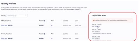 Maintaining Your Custom Quality Profiles Sonarqube Cloud Documentation