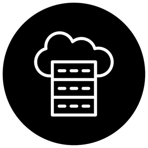 Premium Vector Cloud Database Vector Illustration