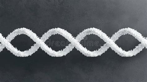 A 3d Rendering Of A Dna Double Helix Stock Illustration Illustration