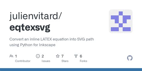 GitHub Julienvitard Eqtexsvg Convert An Inline LATEX Equation Into SVG Path Using Python For
