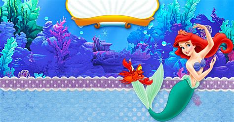 Kit Digital Gratuito Para Imprimir Ariel A Pequena Sereia Festa
