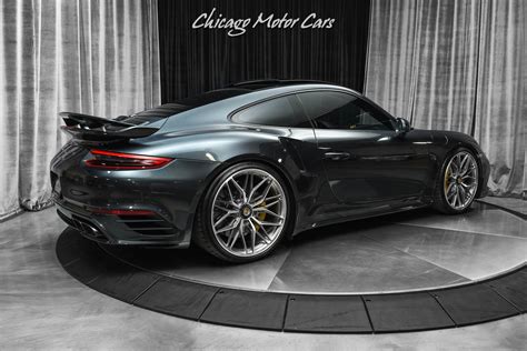 Used 2017 Porsche 911 Turbo S Coupe PTS Carbon Steel Gray Metallic
