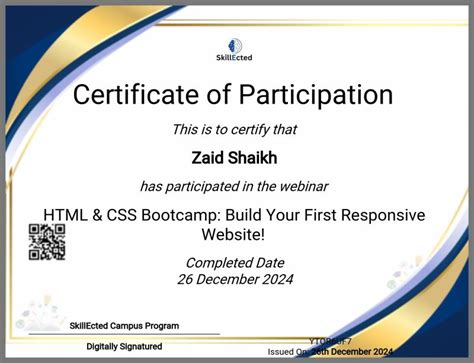 Zaid Shaikh On Linkedin Webdevelopment Html Css Skillected