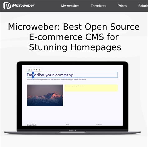 Microweber Best Open Source Cms For E Commerce Homepages